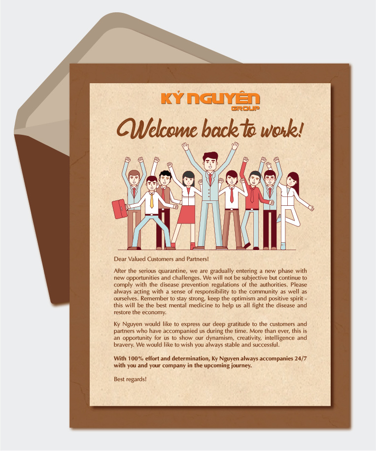 Welcome back to work!